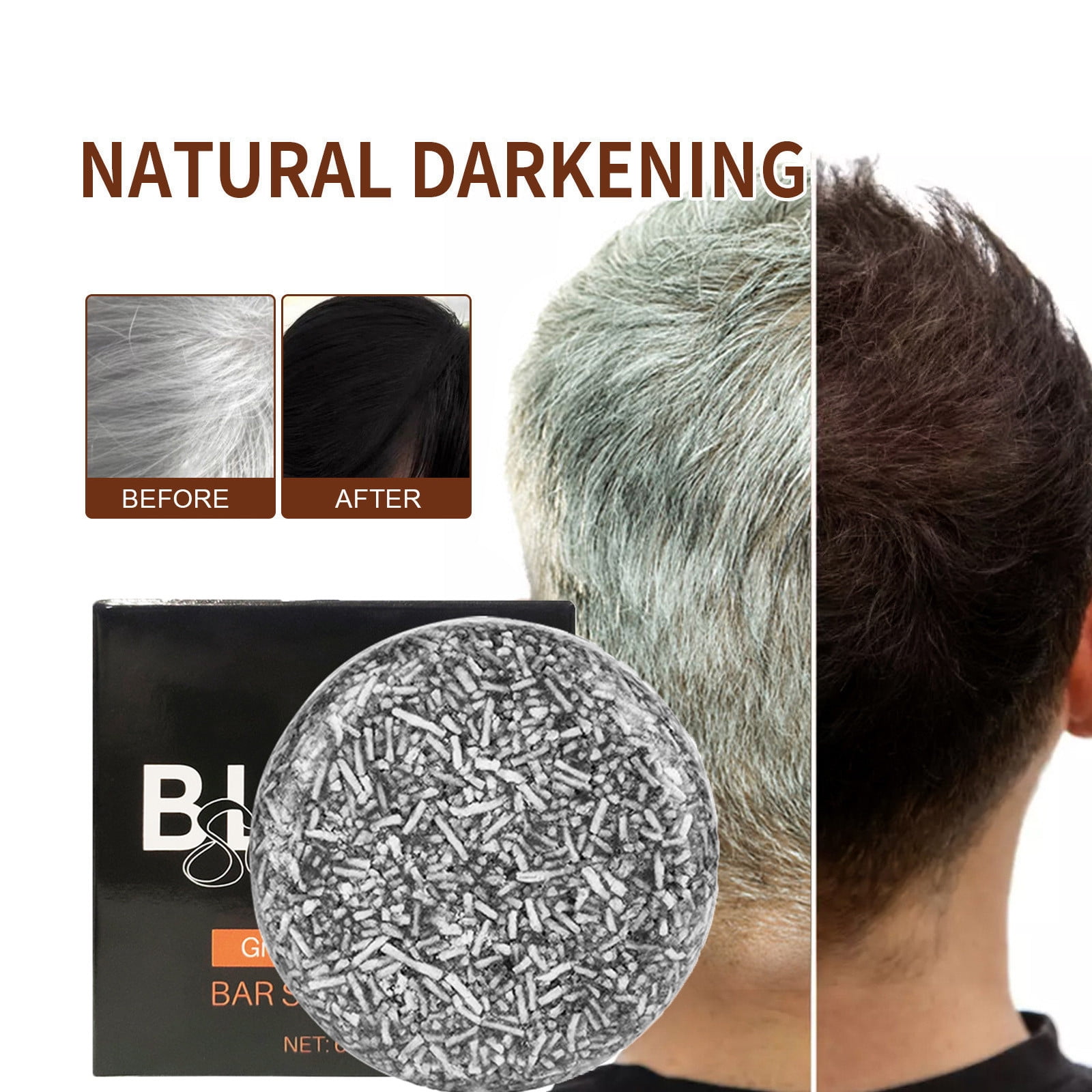 Natural Polygonum Multiflorum Hair Darkening Shampoo Bar 80g ...