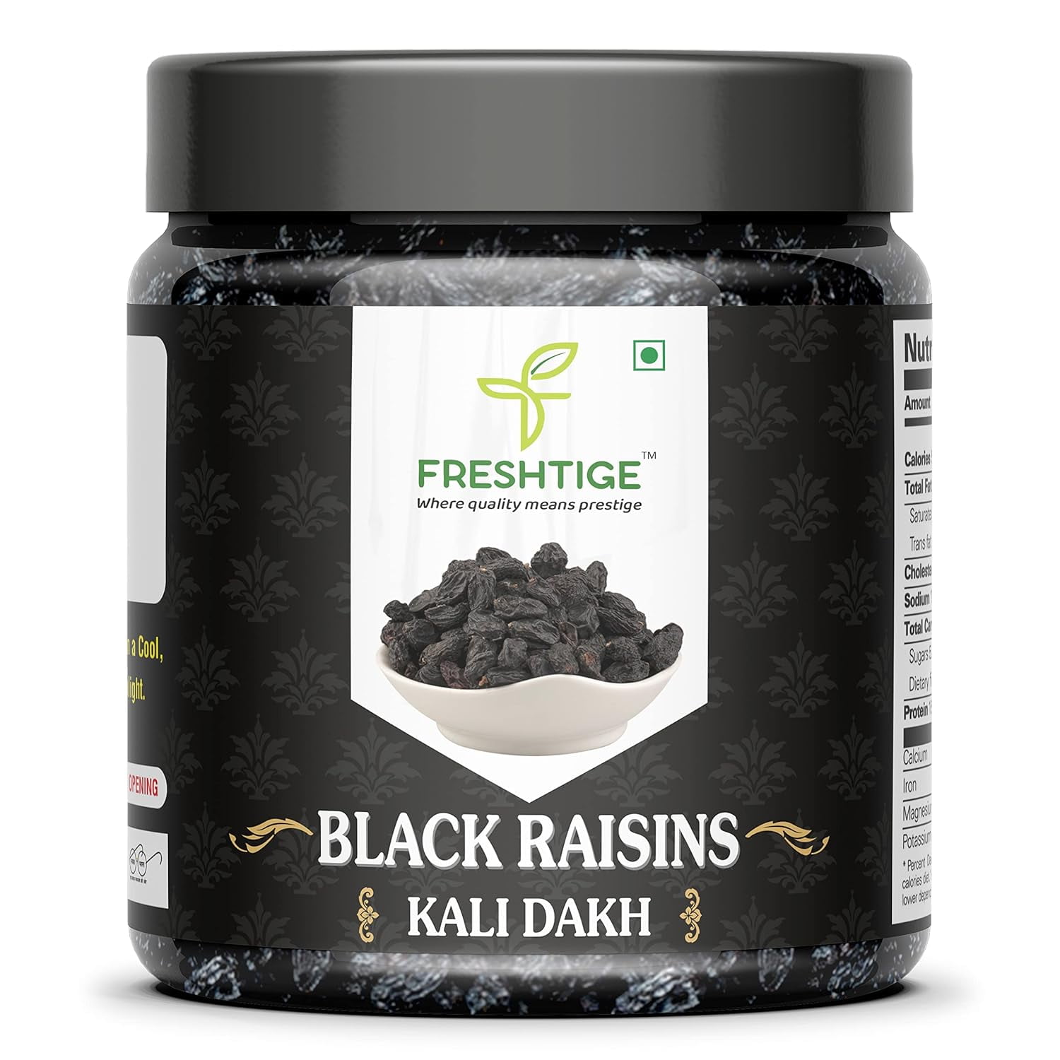 Natural Premium Black Seedless Raisins By Freshtige 2kg, | Rich Source ...