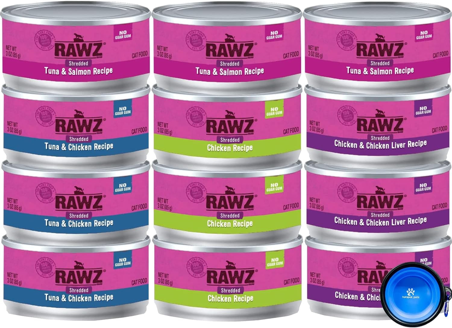 Natural Premium Canned Cat Wet Food Shredded -12 Pack Cans Variety ...