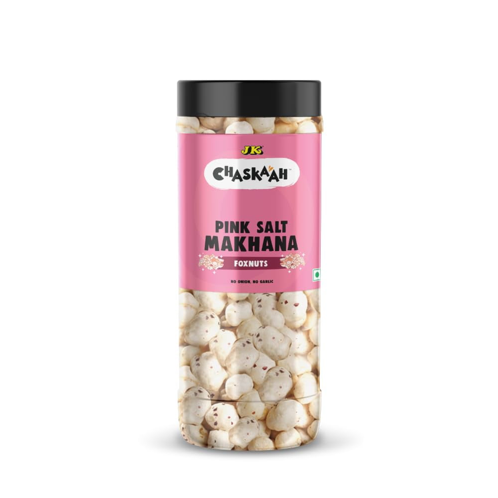 Natural Premium Chaskaah Pink Salt Makhana (Foxnuts) By Jk 70gm, | Rich ...