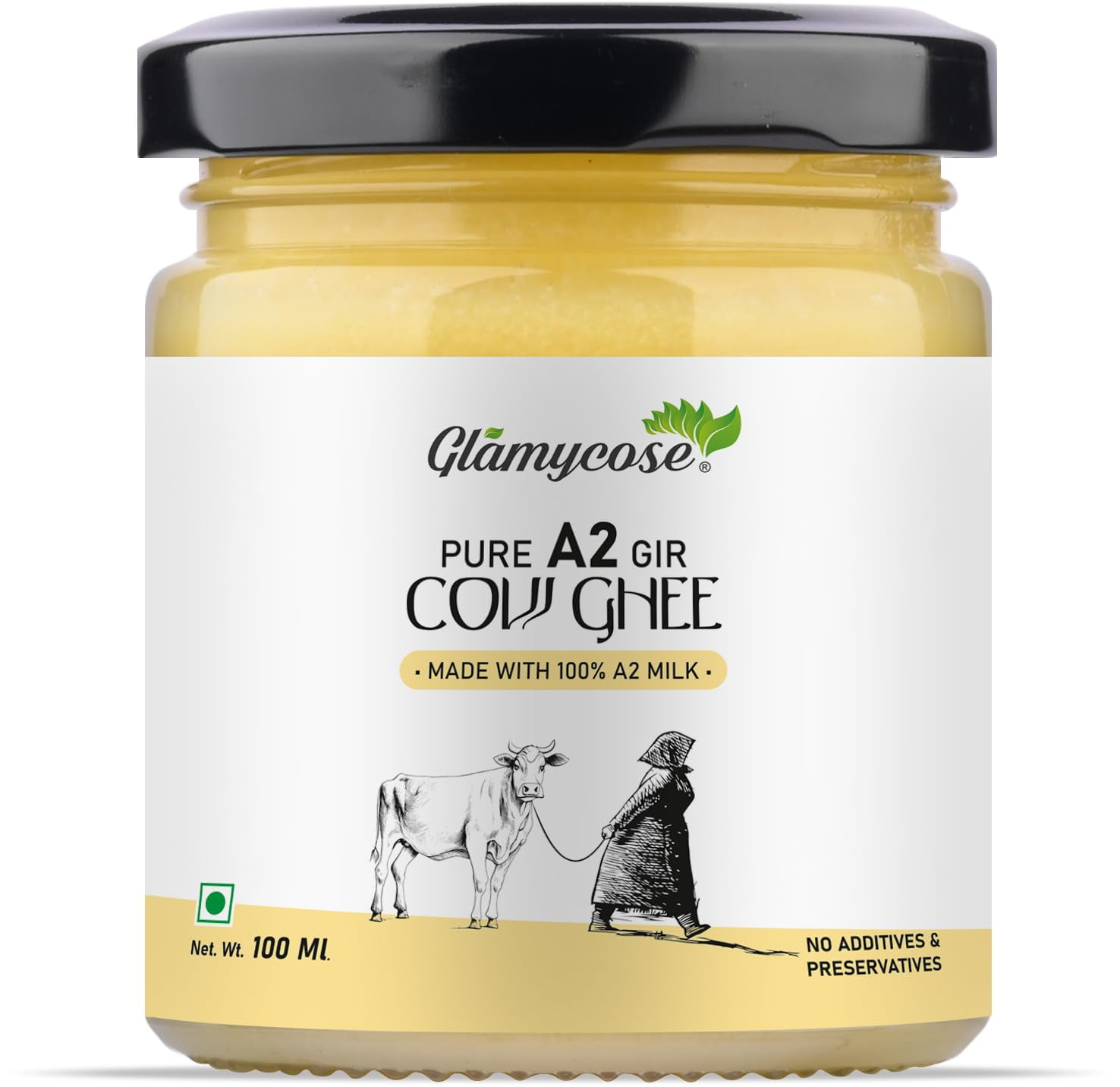 Natural Premium Desi Cow Ghee By Glamycose | High In Protein Fiber ...