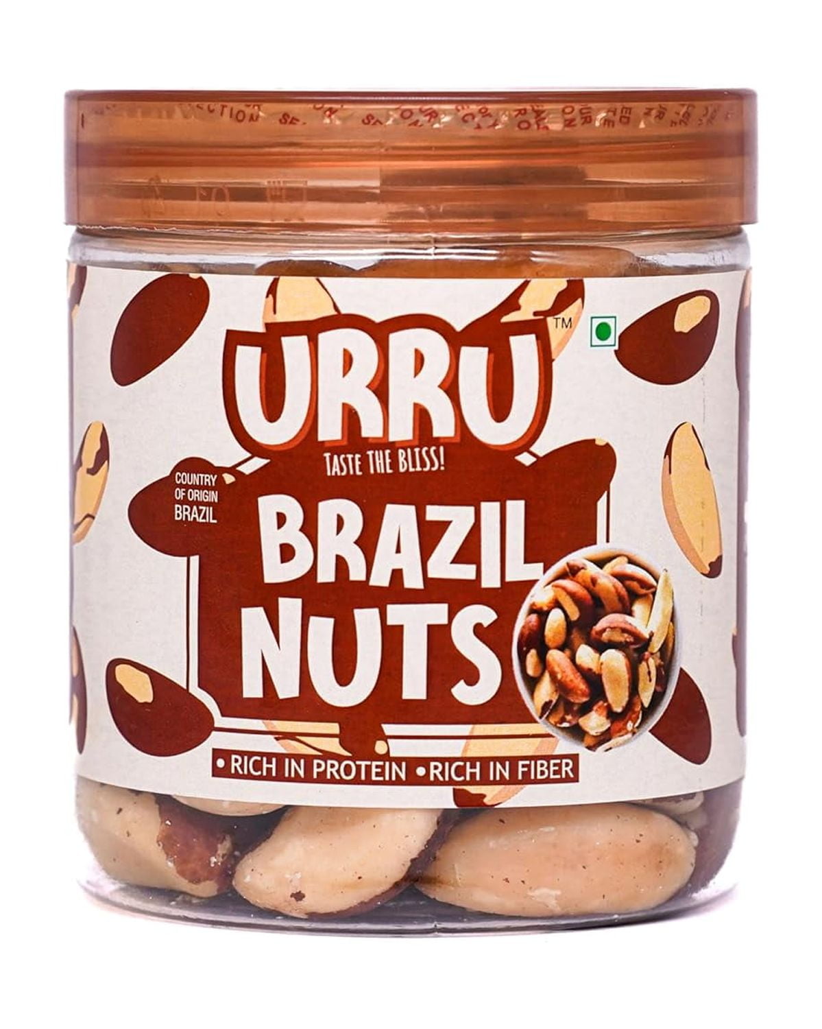 Natural Premium Jumbo Brazil Nuts By URRU 250gm, | Rich In Selenium ...