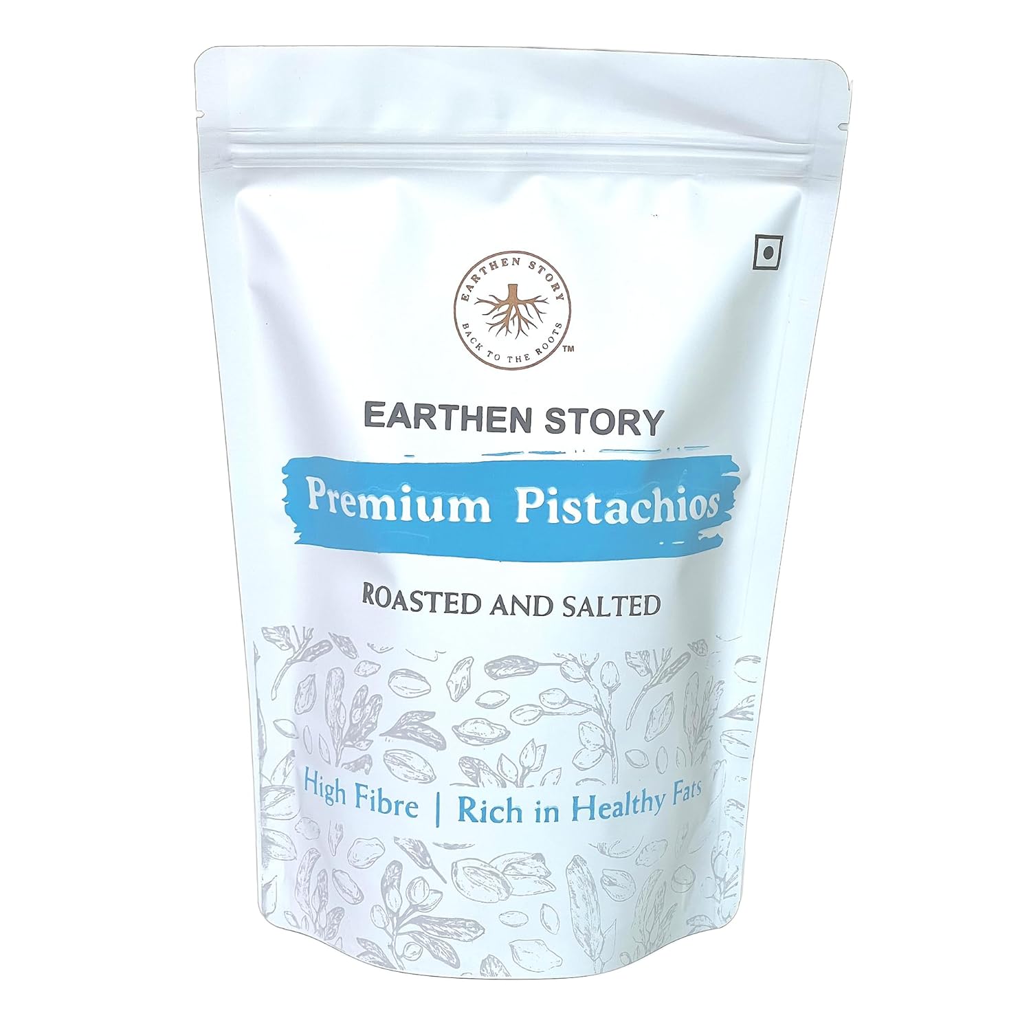 Natural Premium Roasted & Salted Pistachios By Earthen Story 250gm, | Rich In Healthy Protein ...
