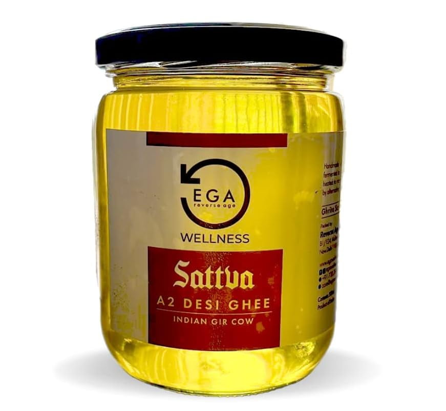 Natural Premium Sattva A2 Desi Gir Cow Ghee By Ega Wellness | High In ...