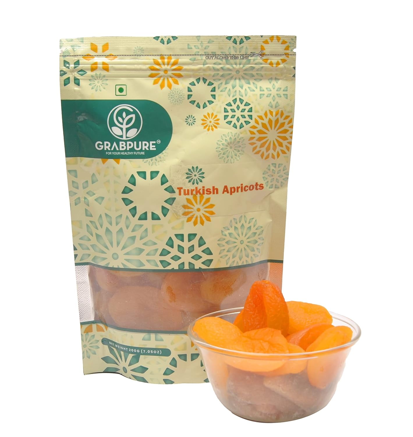 Natural Premium Turkish Apricots By Grabpure 200gm, | Healthy ...