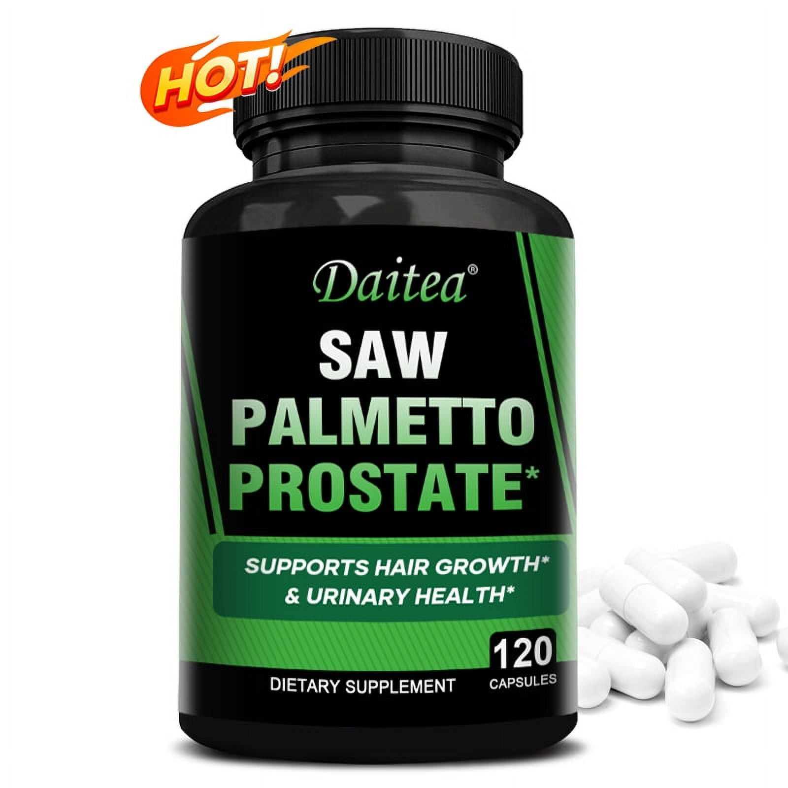 Natural Prostate Health Supplements for Men - 1235mg Saw Palmetto Reduce Nighttime Bathroom ...