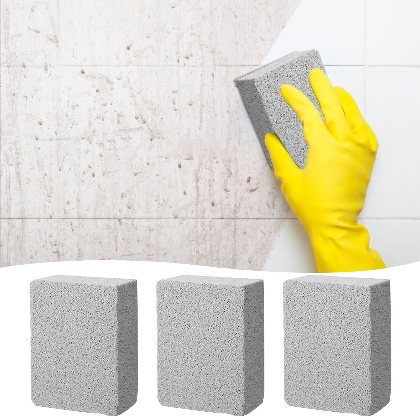 Natural Pumice Stone Pool Cleaner for Calcium, Rust, and Grime Removal - Multi-Purpose Tile ...