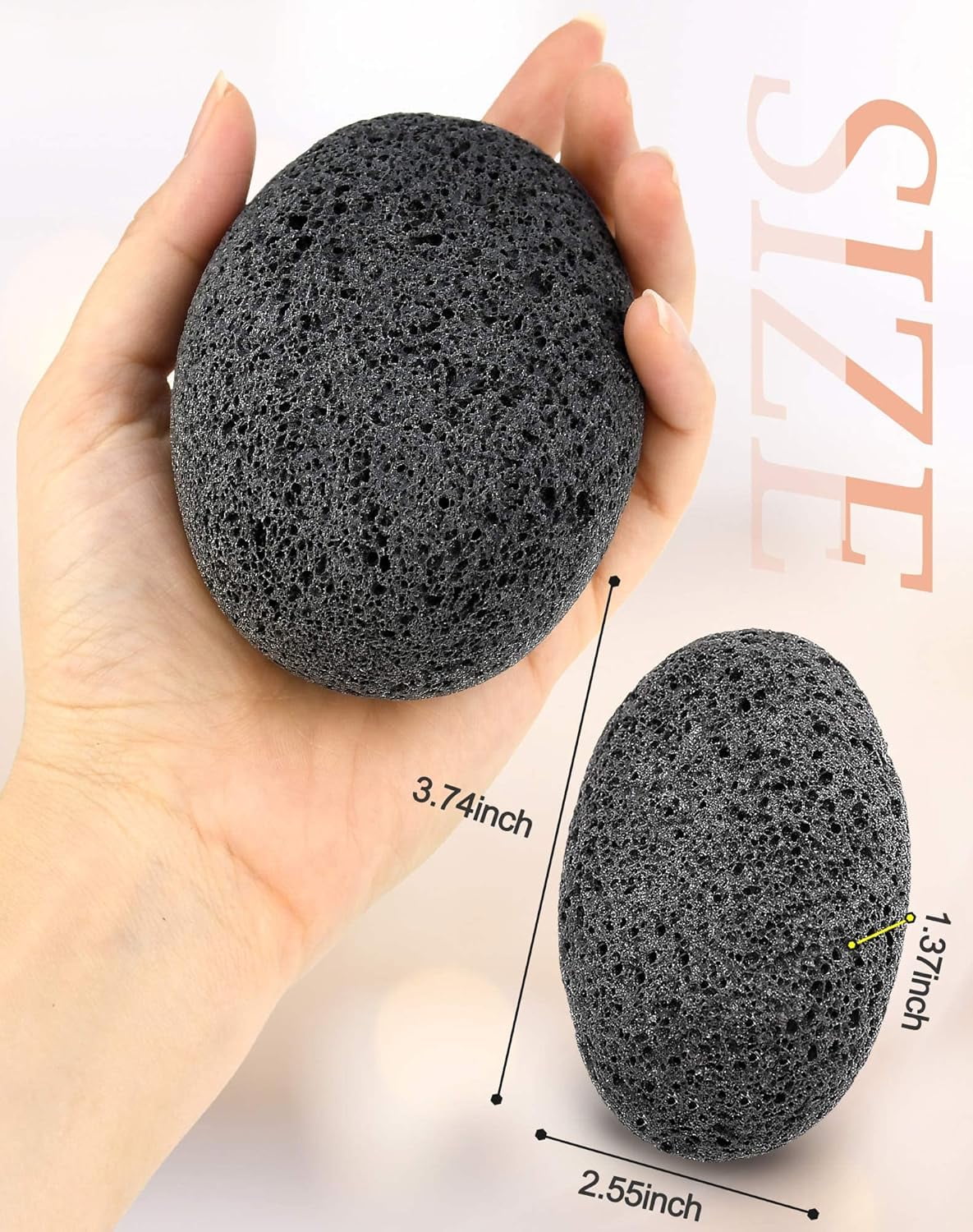 Natural Pumice Stone for Feet - Lava Foot Exfoliator Scrubber Pedicure ...