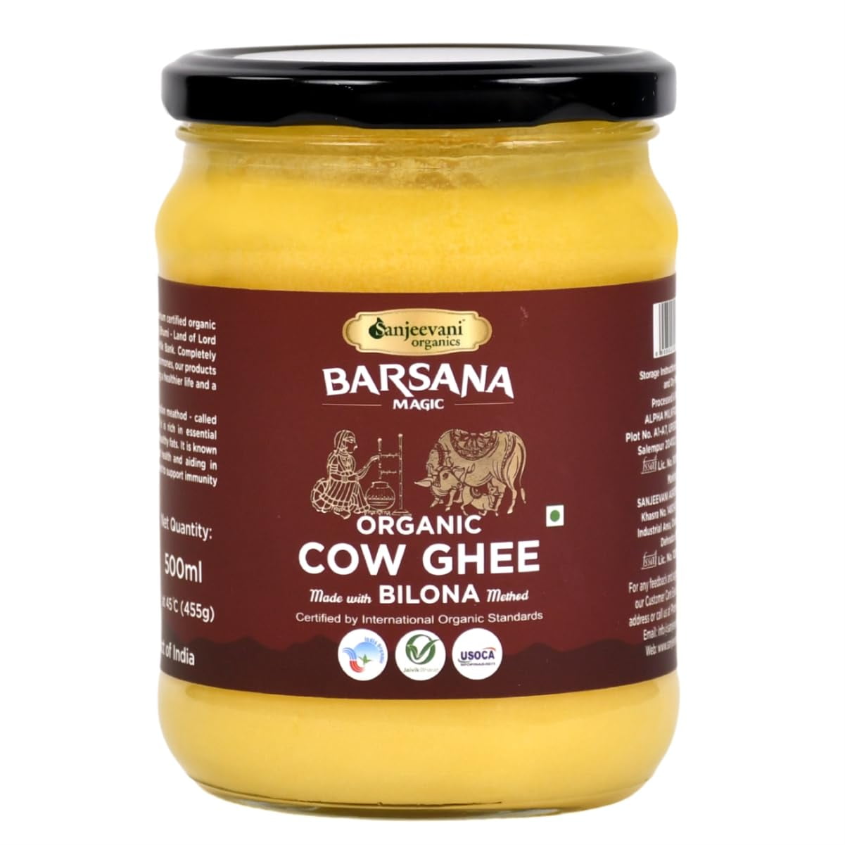 Natural Pure Barsana Magic Bilona Cow Ghee By Sanjeevani Organics ...