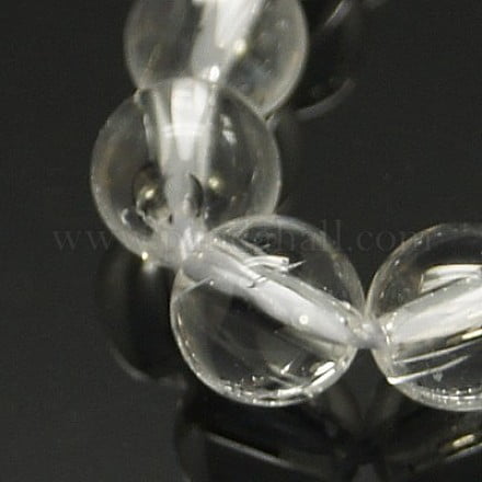 Natural Quartz Crystal Beads Strands Rock Crystal Beads Round 4mm Hole ...