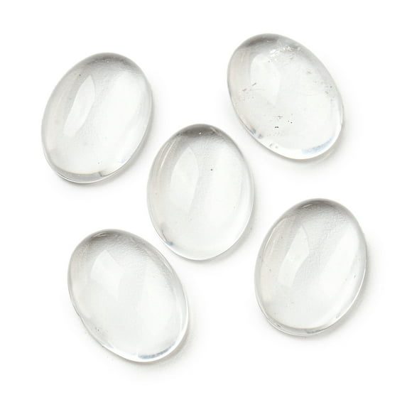 Natural Quartz Crystal Cabochons Rock Crystal Oval 18x13x5~5.5mm ...