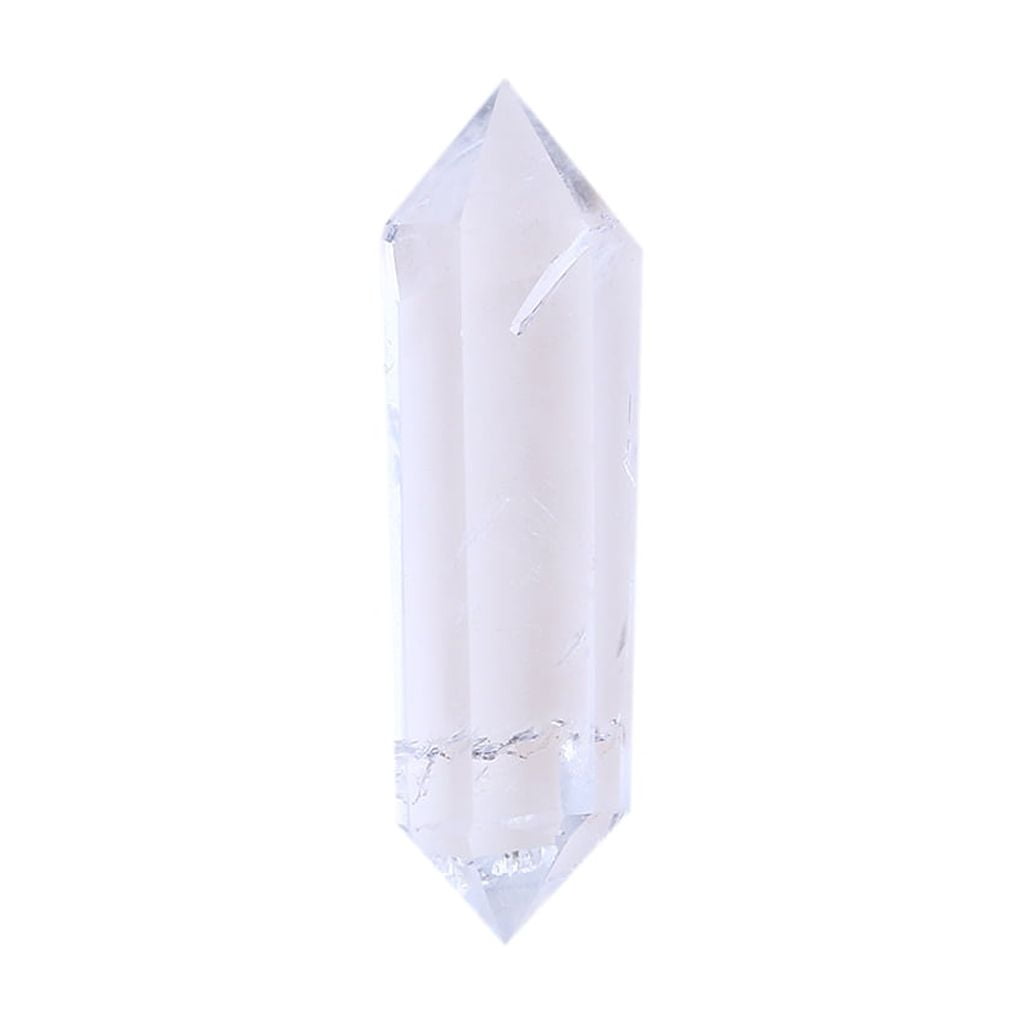 Natural Quartz Crystal Healing Gemstone (Double point White Crystal ...