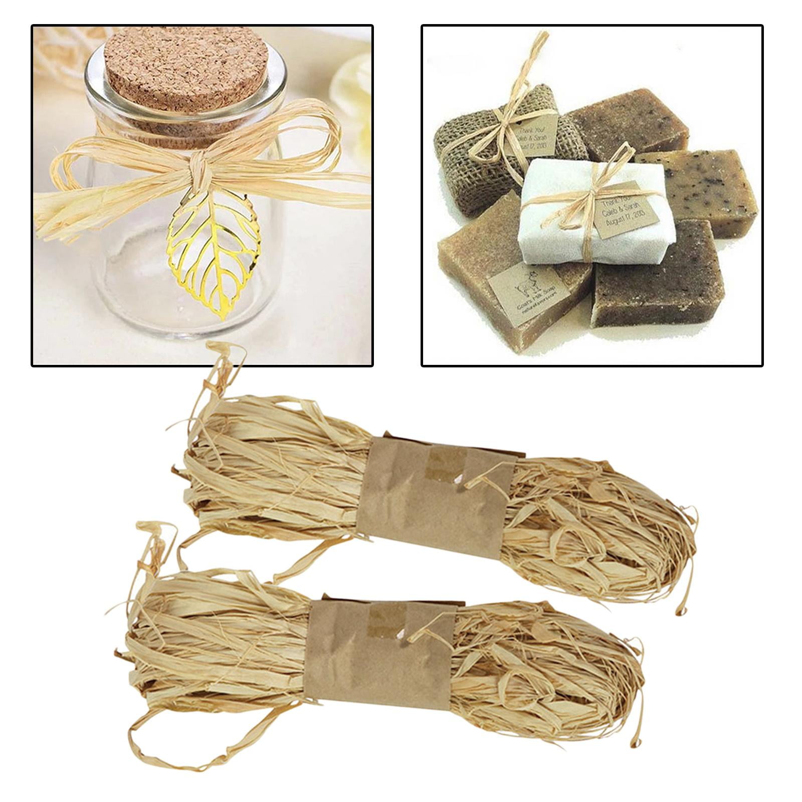 Natural Raffia Paper Ribbon 100g x 2 Bundles Raffia Grass Filler for ...