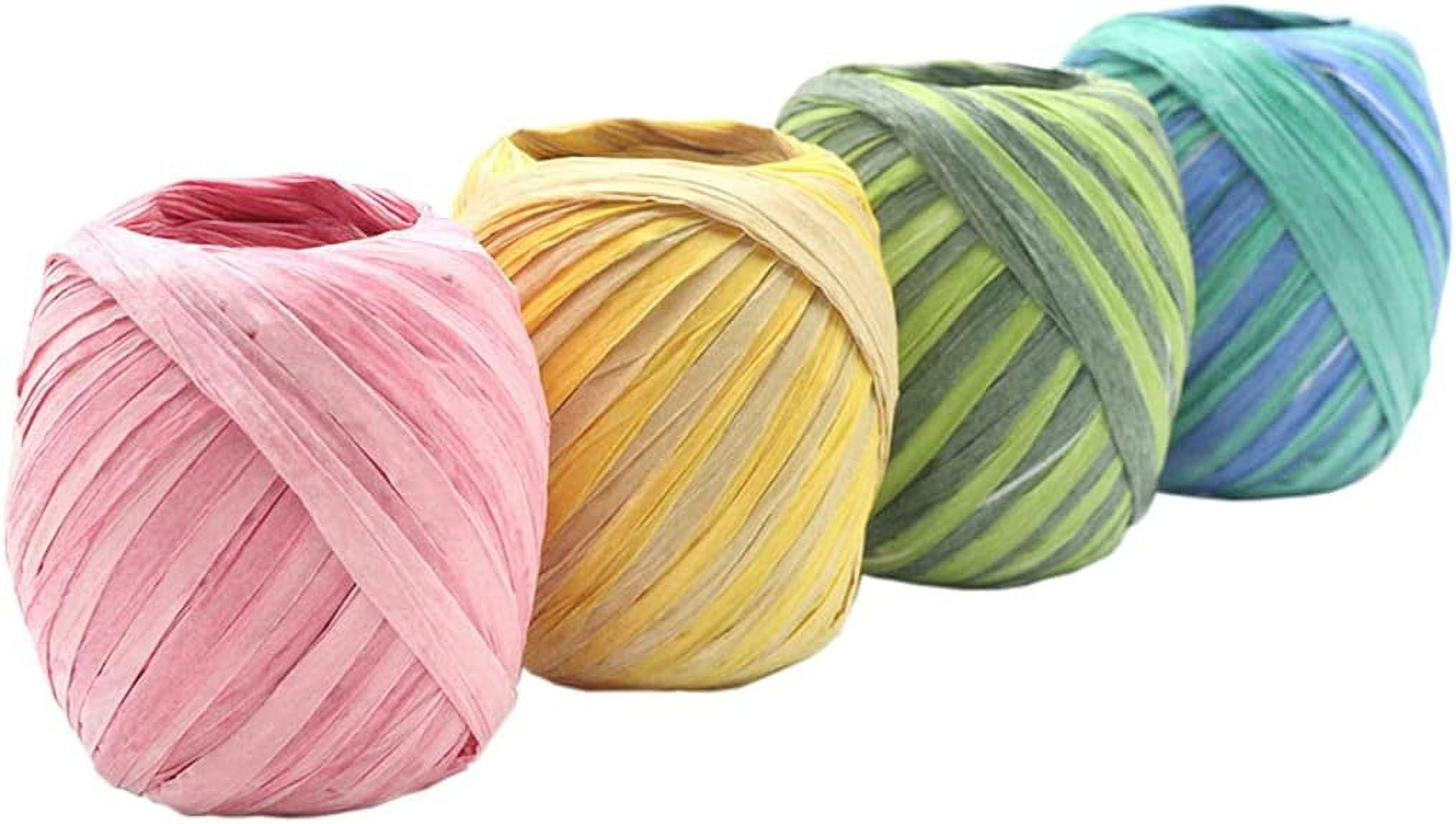 Natural Raffia Paper Ribbon Segment Staining Paper Decorative Strings ...