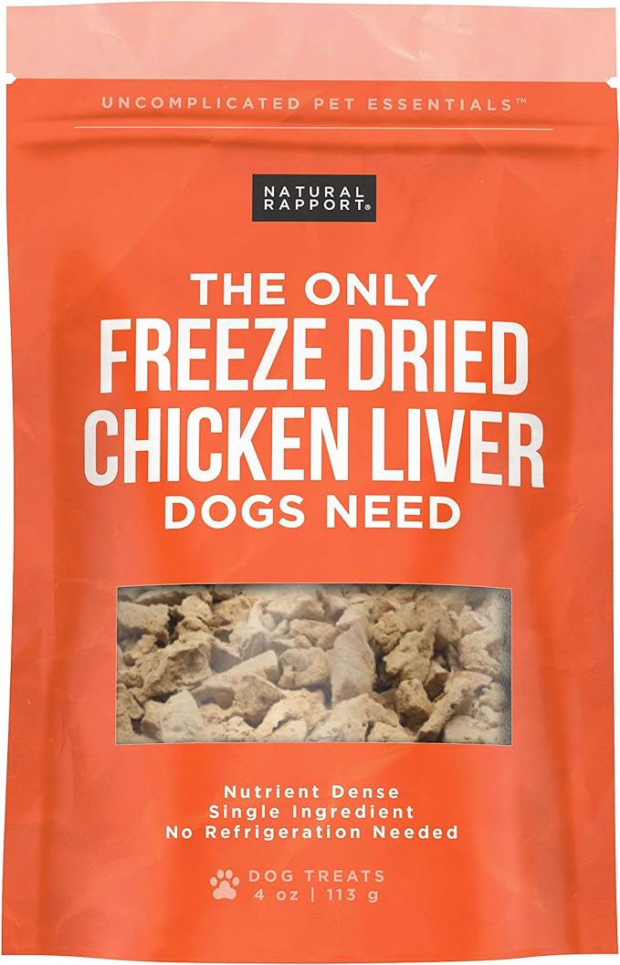 Natural Rapport Chicken Liver Dog Treats - The Only Freeze Dried ...