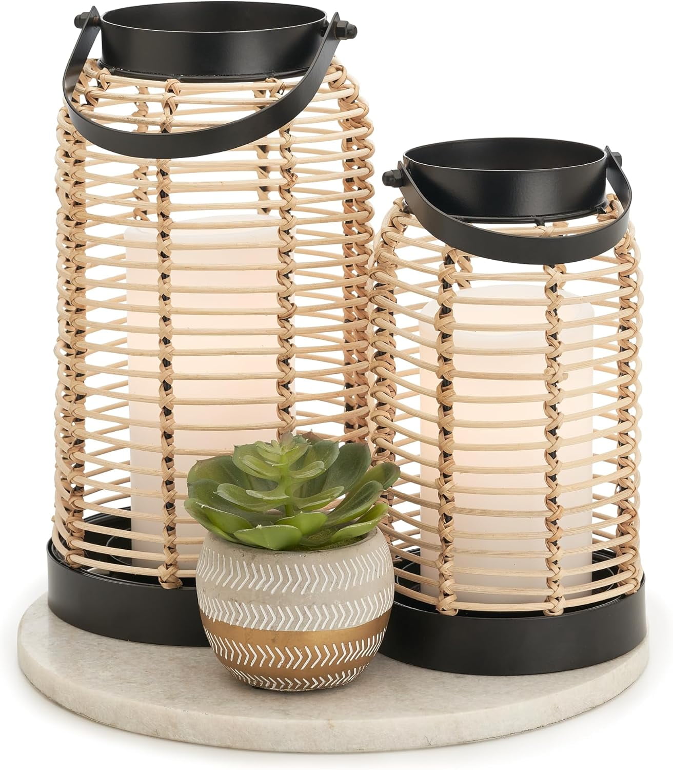 Natural Rattan Boho Lanterns - Handcrafted Decor to Enhance Your Home ...