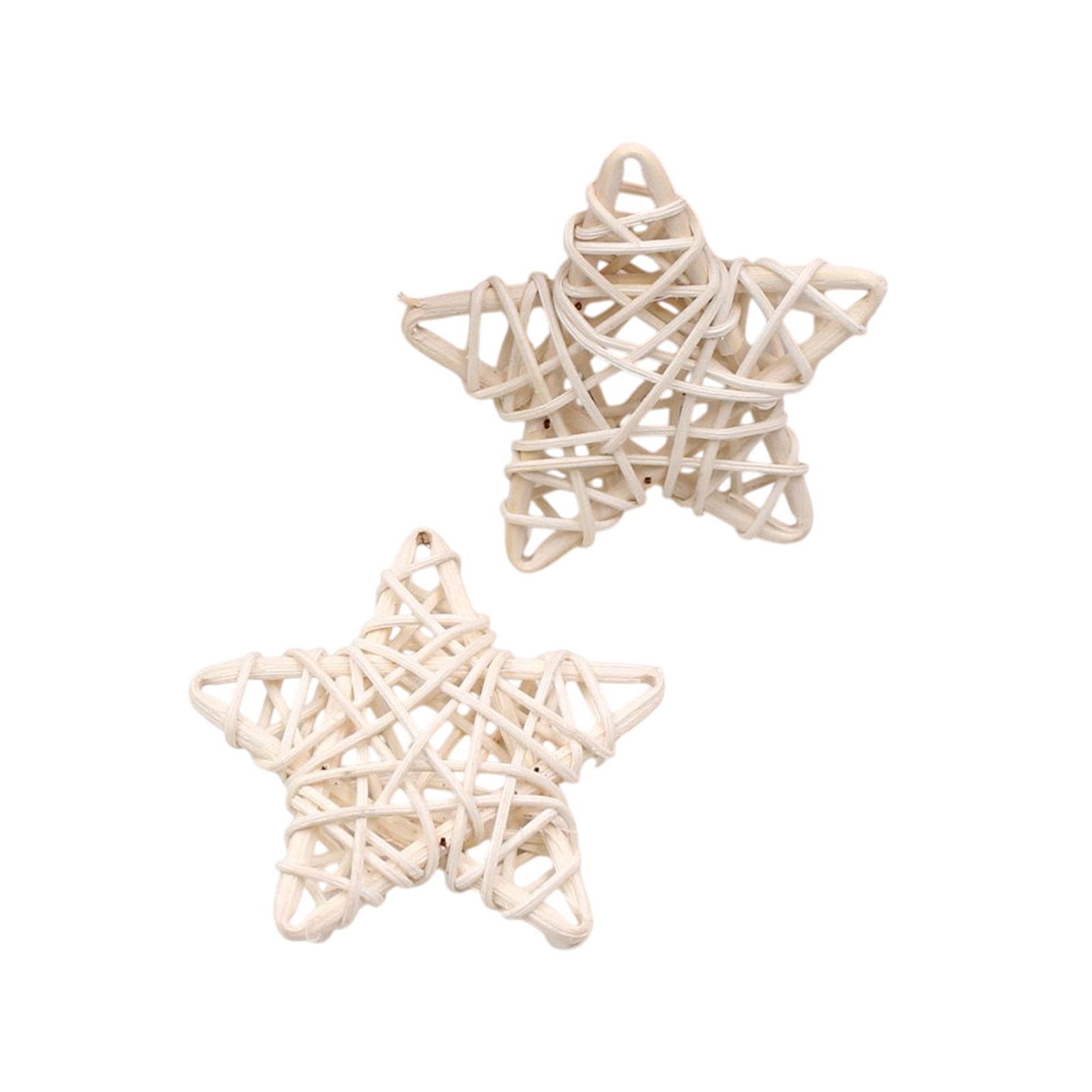 Natural Rattan Stars Decorations - Wicker Rattan Decorative Balls ...