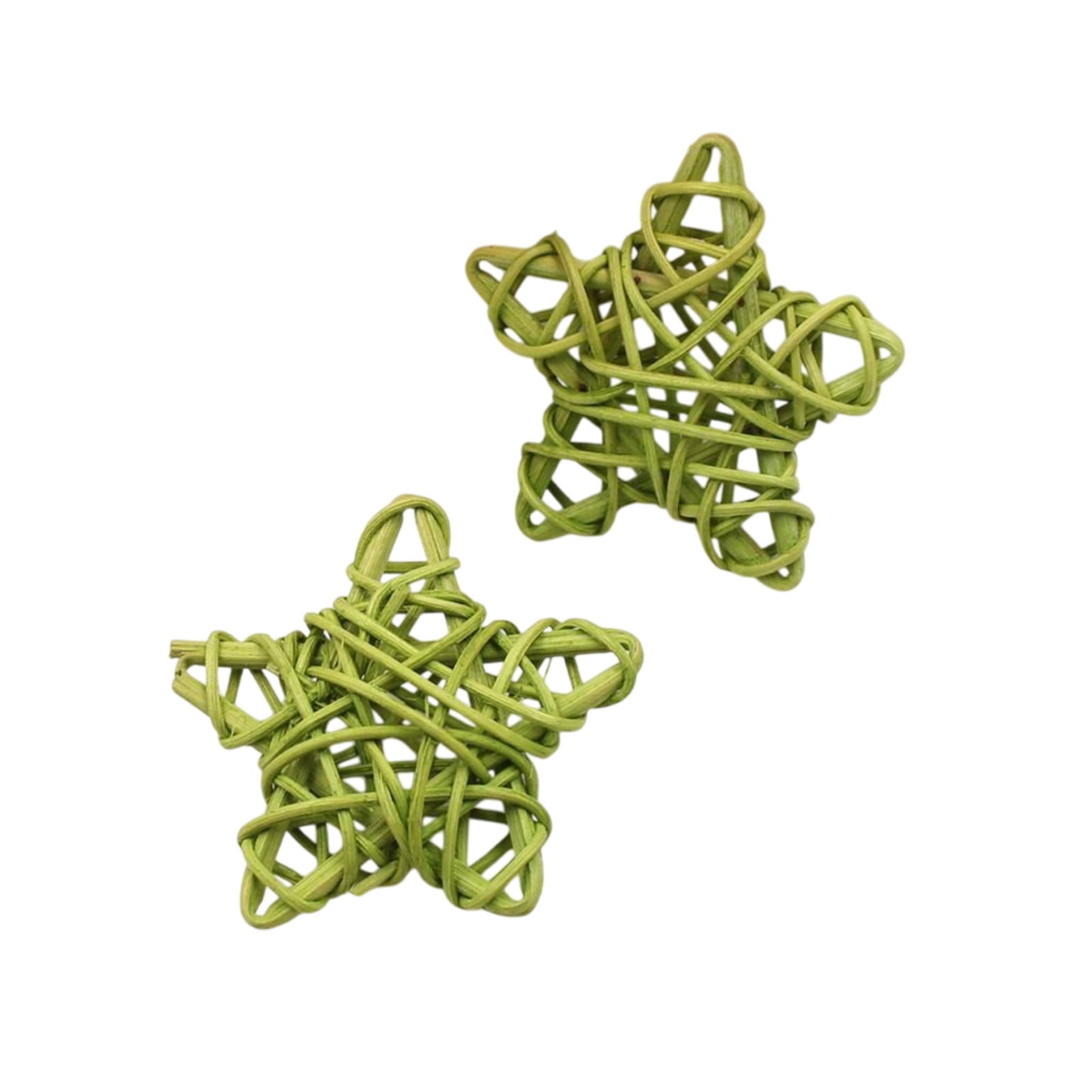 Natural Rattan Stars Decorations - Wicker Rattan Decorative Balls ...