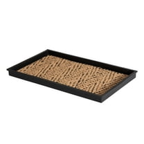 Natural & Recycled Rubber Boot Tray with Cross Embossed Coir Insert ...