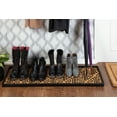 Natural & Recycled Rubber Boot Tray with Tan & Black Tribal Coir Insert ...