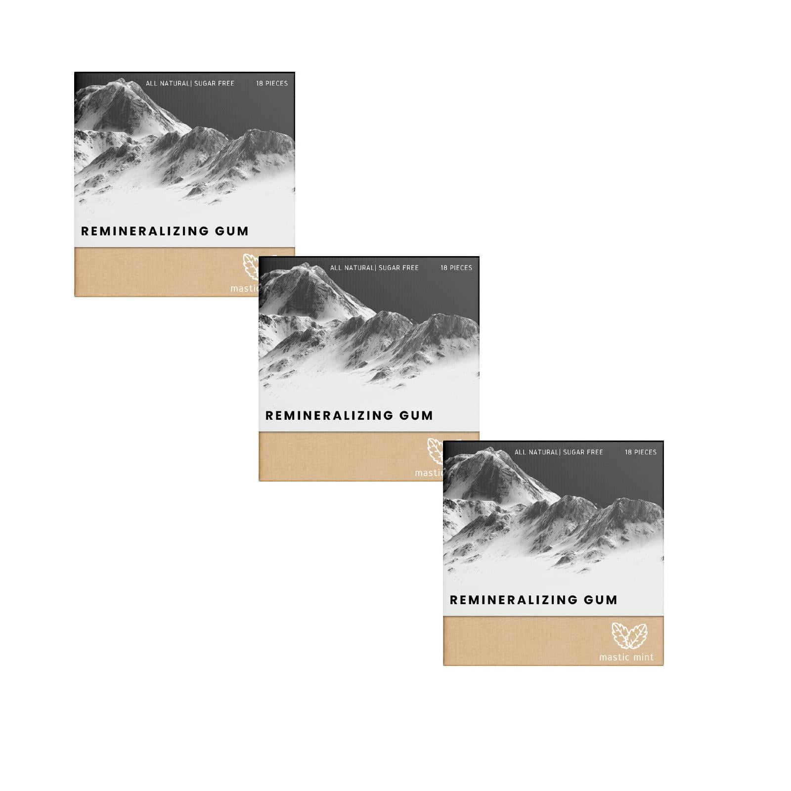 Natural Remineralizing Chewing Gum, Organic Xylitol & Erythritol ...