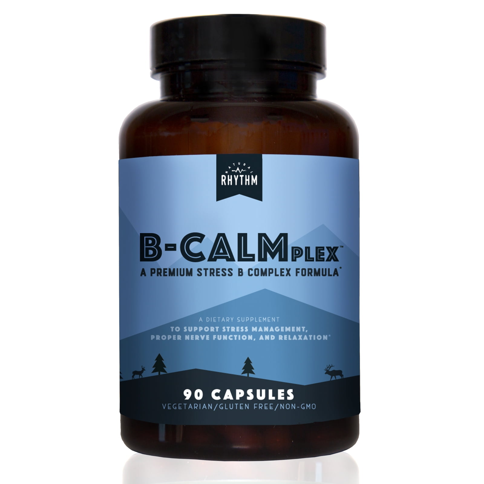 Natural Rhythm B-CALMplex - Stress & Anxiety Support Vitamin B Complex ...