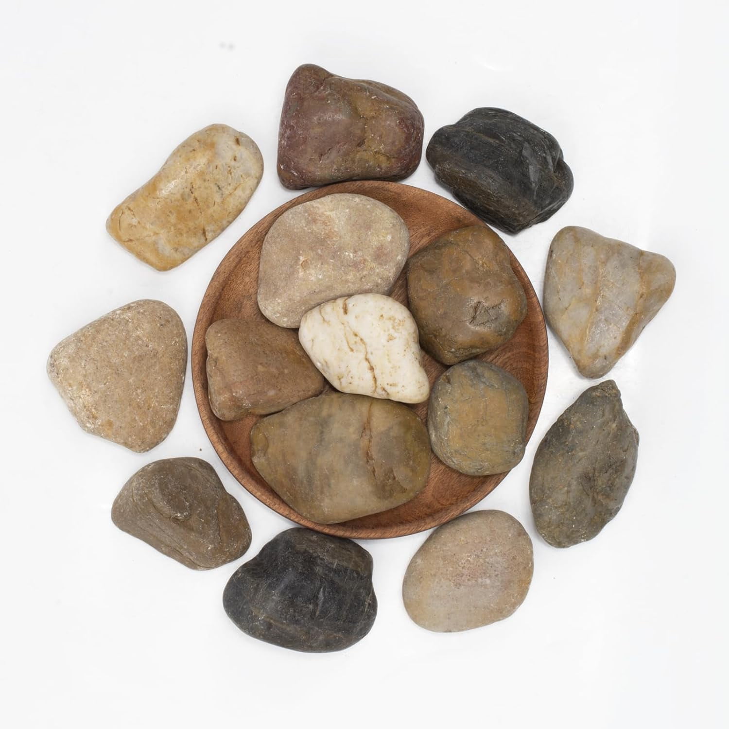 Natural River Rocks 1-2 Inch, 10lbs - Perfect for Plant Beds, Walkway ...