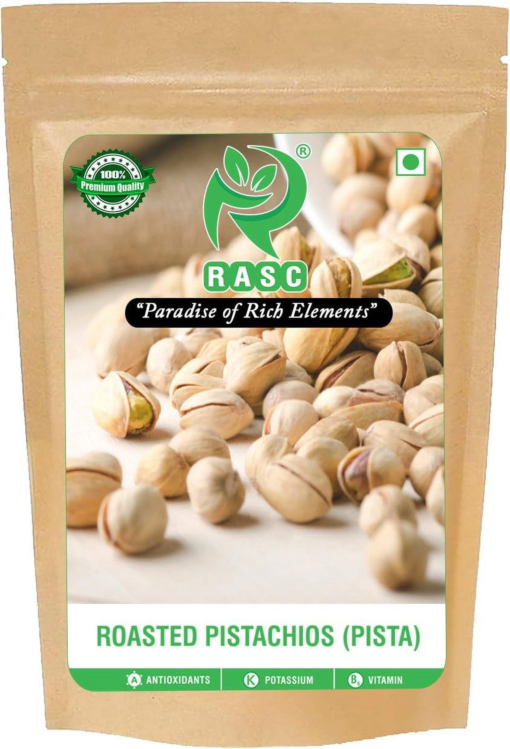 Natural Roasted Pistachios (Pista) By RASC 250gm, | High In Protein Fiber Nutrients Dry Fruits ...