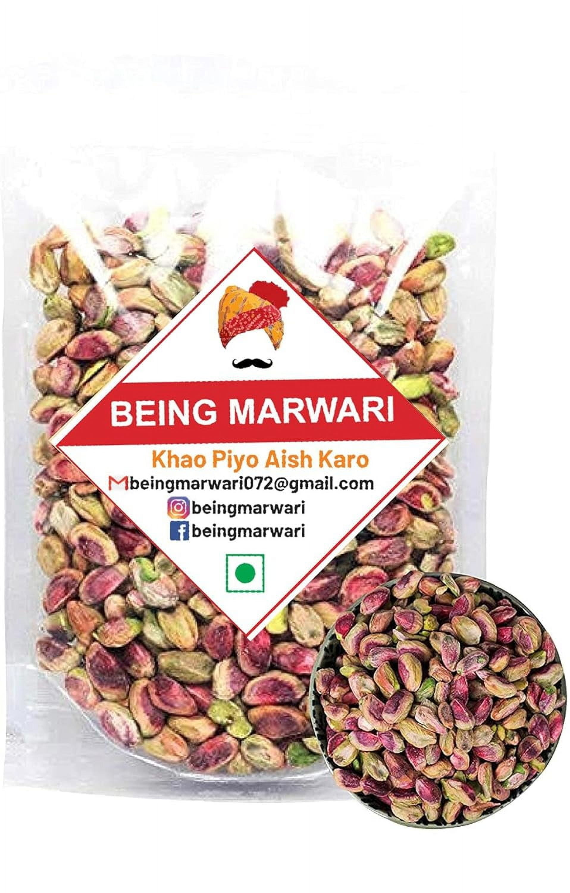Natural Roasted Pistachios Without Shell By Being Marwari 100gm, | Rich ...