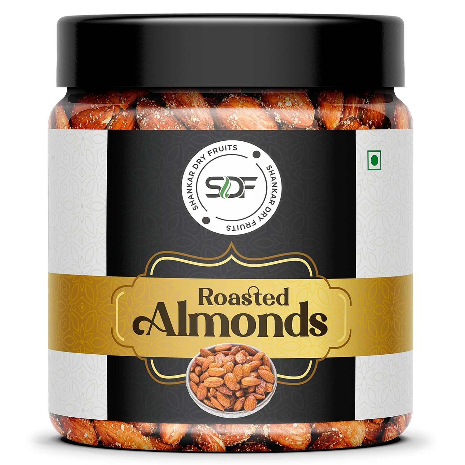 Natural Roasted Unsalted Almonds By Shankar Dry Fruits 250gm, | High In ...