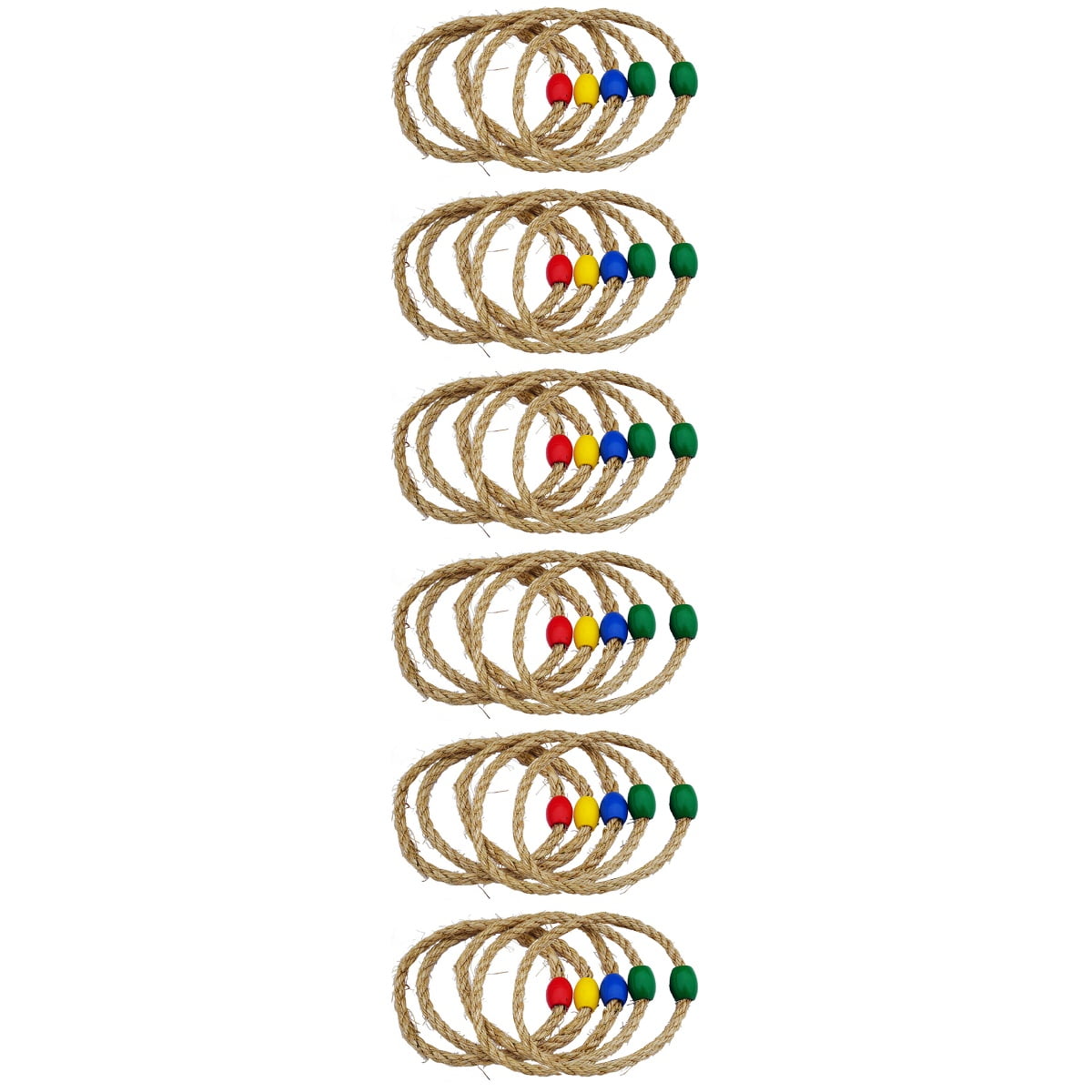 Natural Rope Ferrule Outdoor Ring Toss Game Kids Playsets Parent-child ...