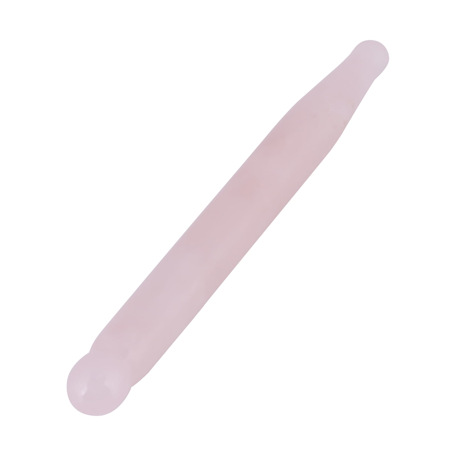 Natural Rose Quartz Crystal Face Massage Wand - Smooth Stone Roller for ...
