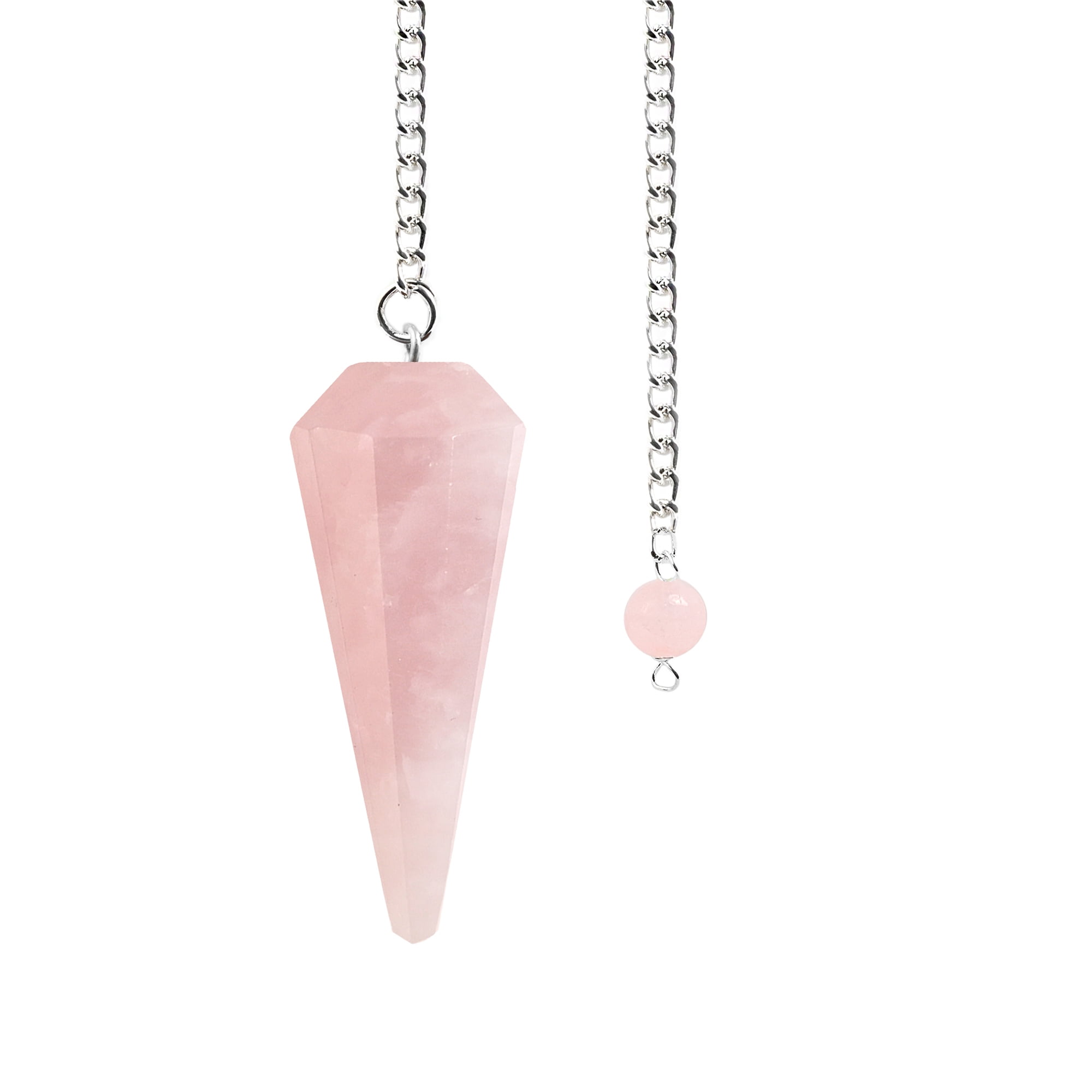 Natural Rose Quartz Gemstone Rock Crystal Hexagonal Pointed Reiki ...