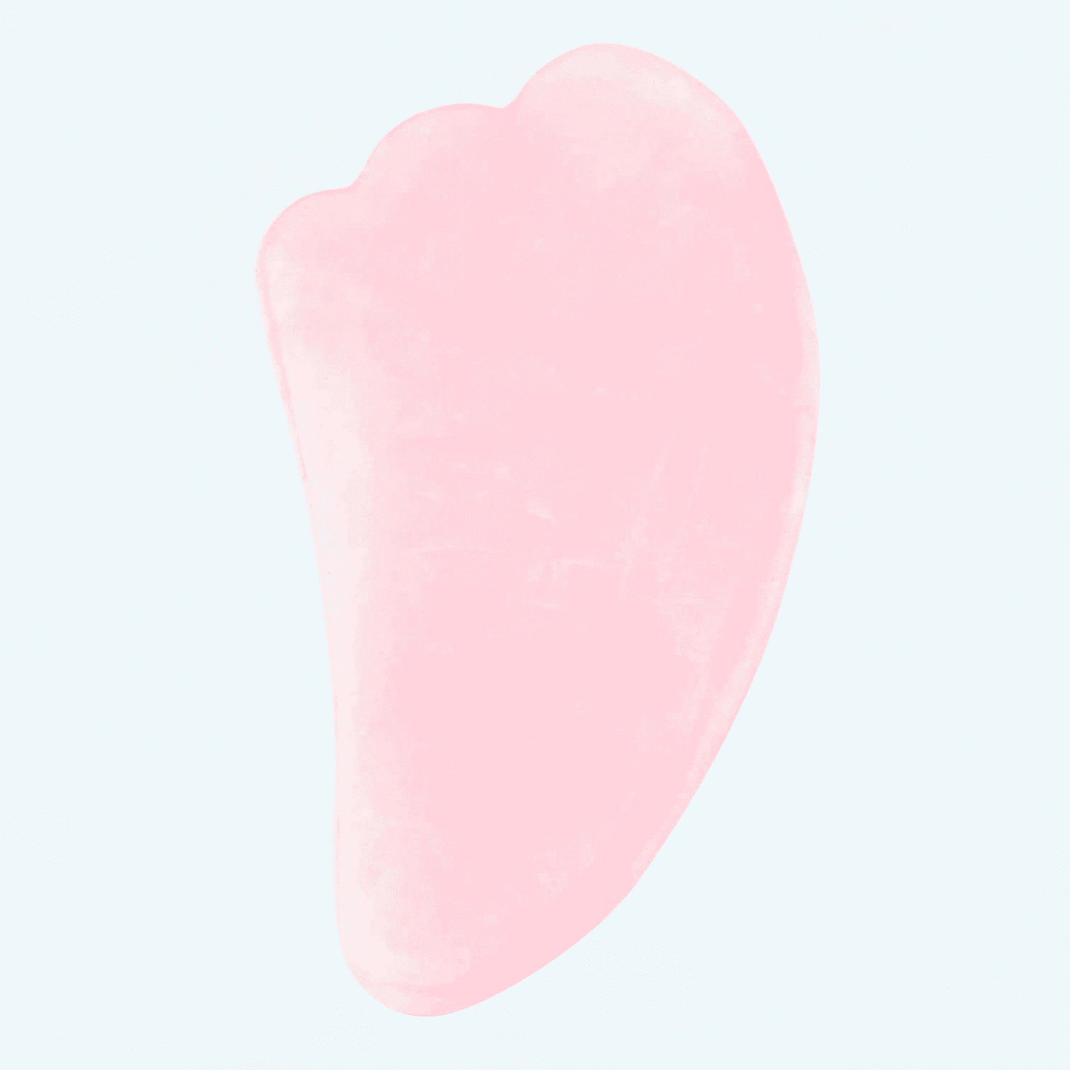 Natural Rose Quartz Stone Gua Sha Scraping Massage Tool, Wing-Shape ...