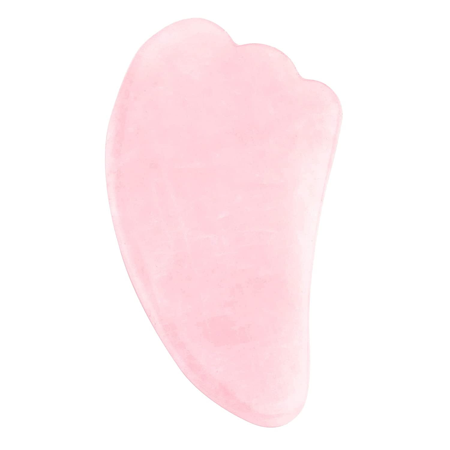 Natural Rose Quartz Stone Gua Sha Scraping Massage Tool, Wing-Shape ...