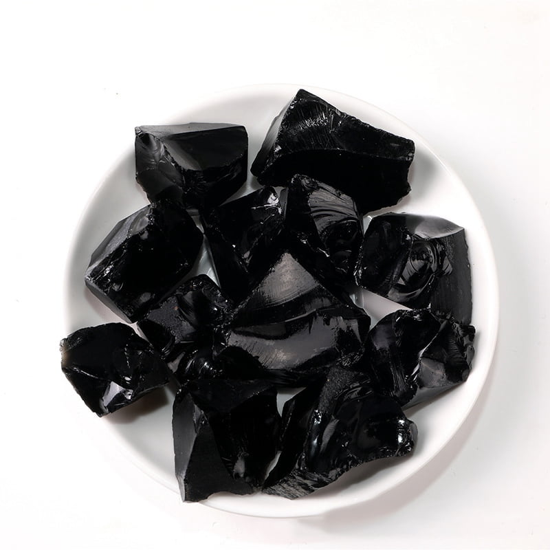 Natural Rough Raw Obsidian Display Decorations Reiki Stones for ...