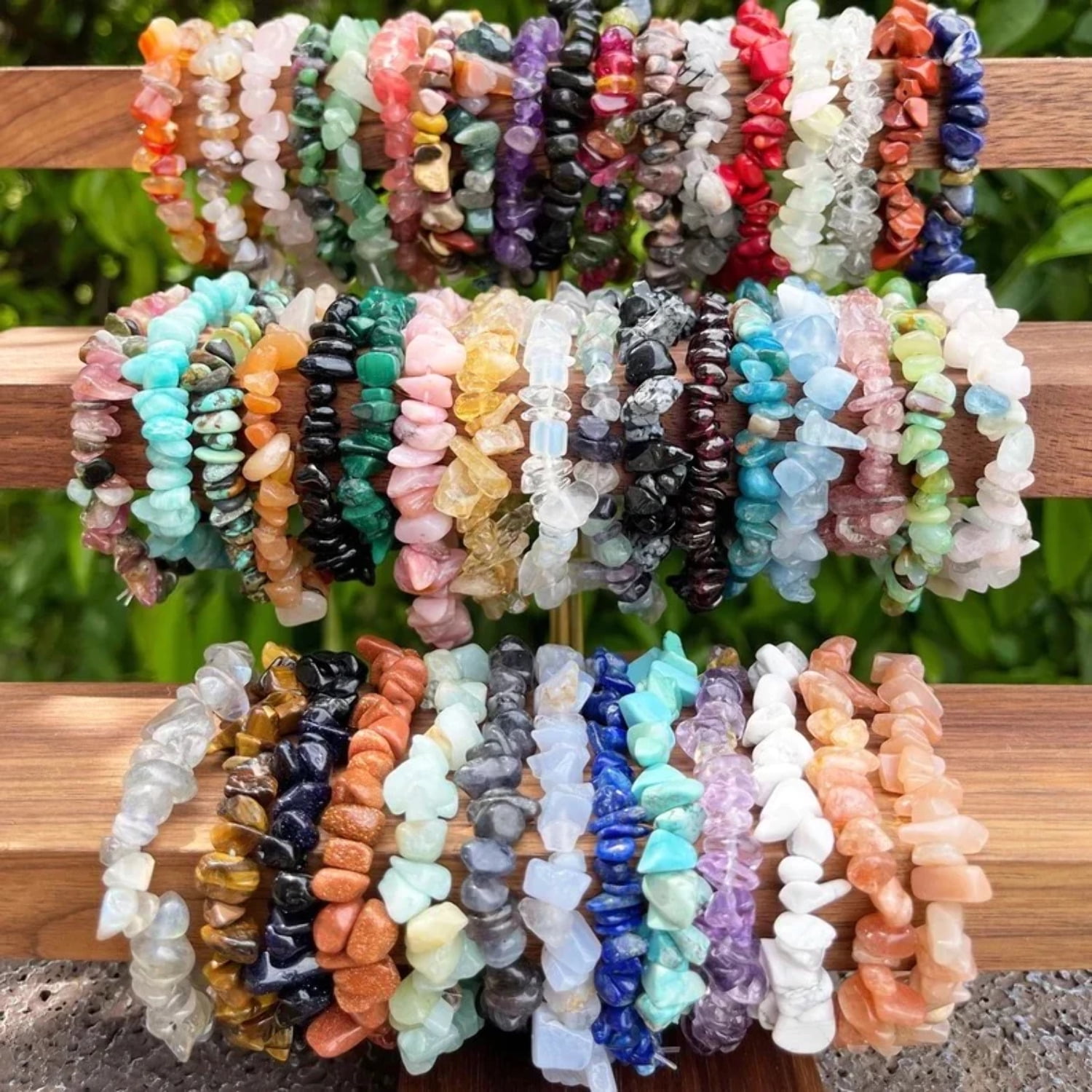 Natural Rough Stones Bracelets - Walmart.com