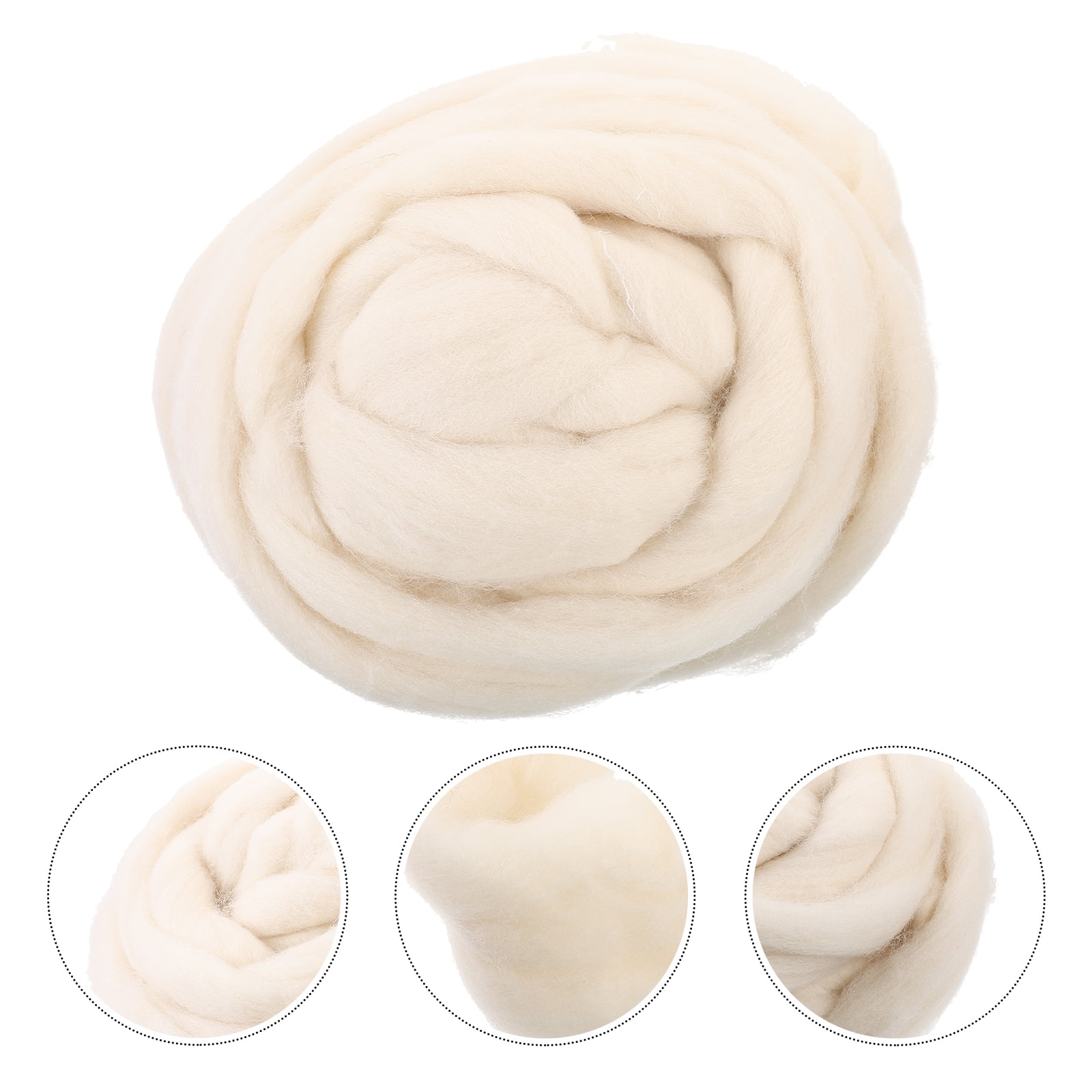 Natural Roving Felting Yarn Roving Fibre Yarn Roving Felt Crafts for ...