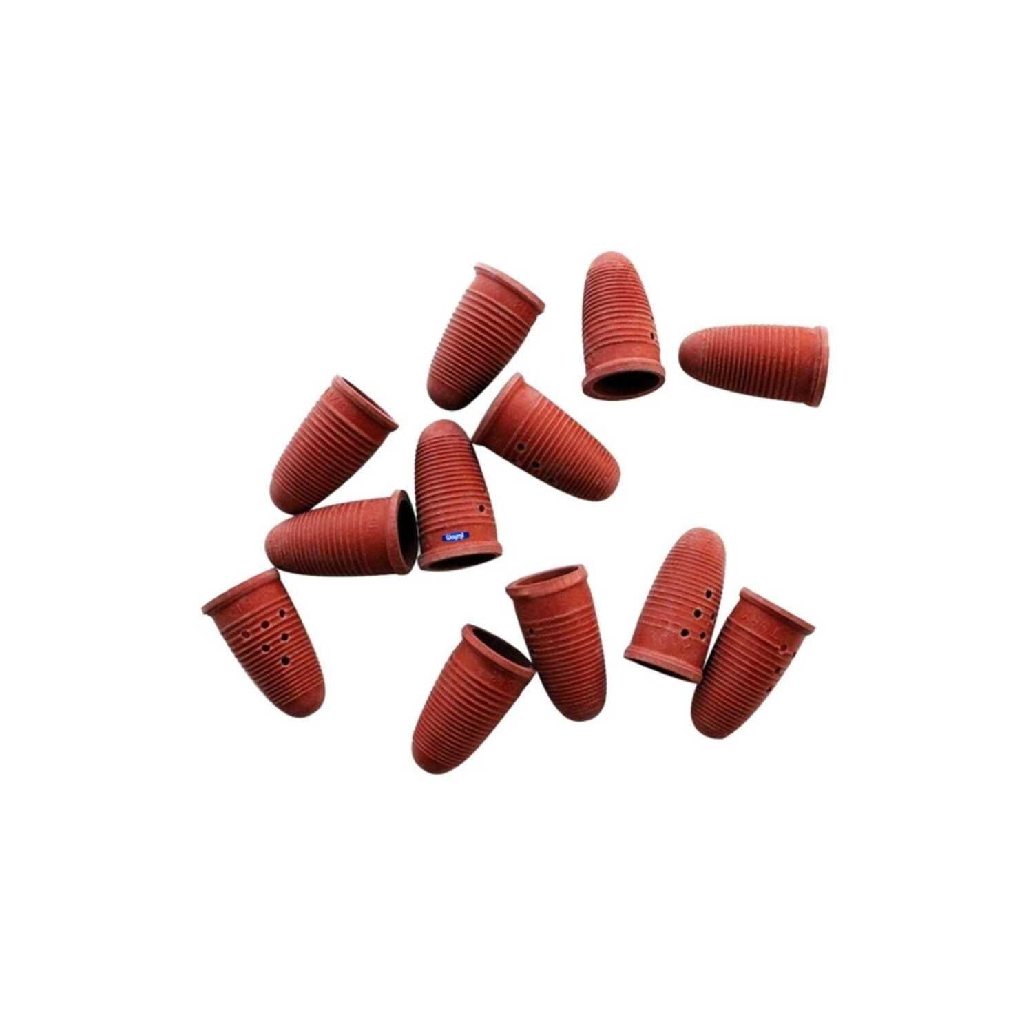 Natural Rubber Fingertip Cots Pads Size Extra Large - Pack of 12 ...