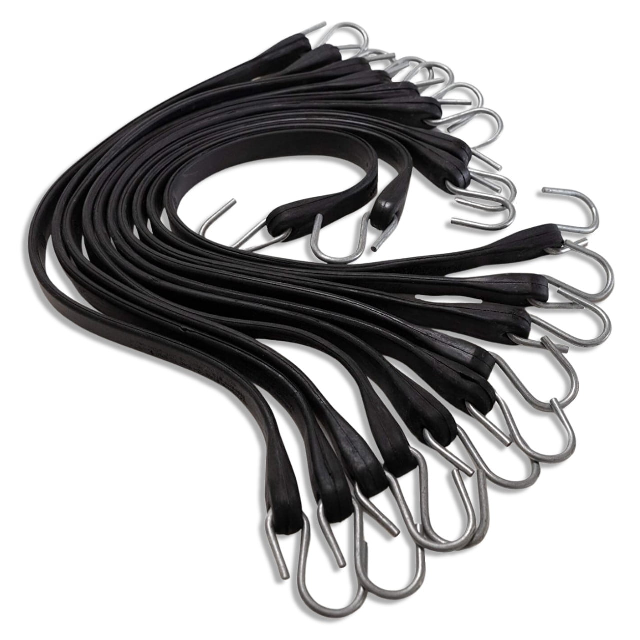 Natural Rubber Tarp Straps | JB | Bungee Cord Tie Down | 15 inch ...