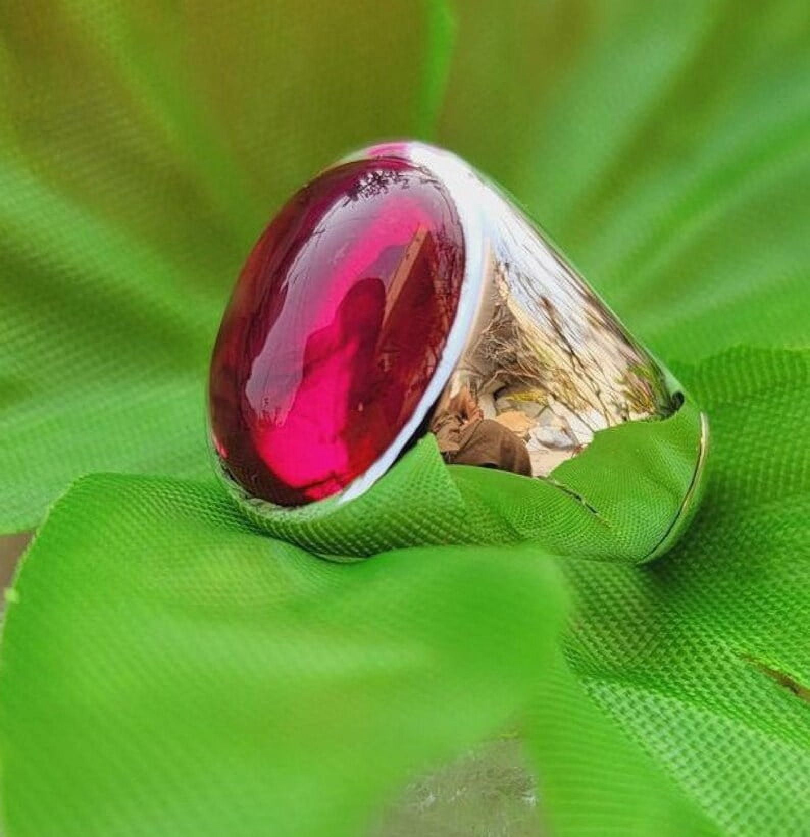 Natural Ruby Gemstone Ring, Mens Ring, Ruby Ring, 925 Solid Sterling ...