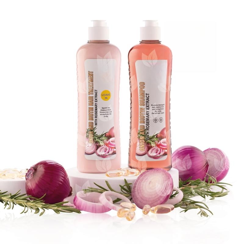 Natural Sant Onion, Rosemary and Biotin Shampoo & Treatment (16 Fl Oz ...