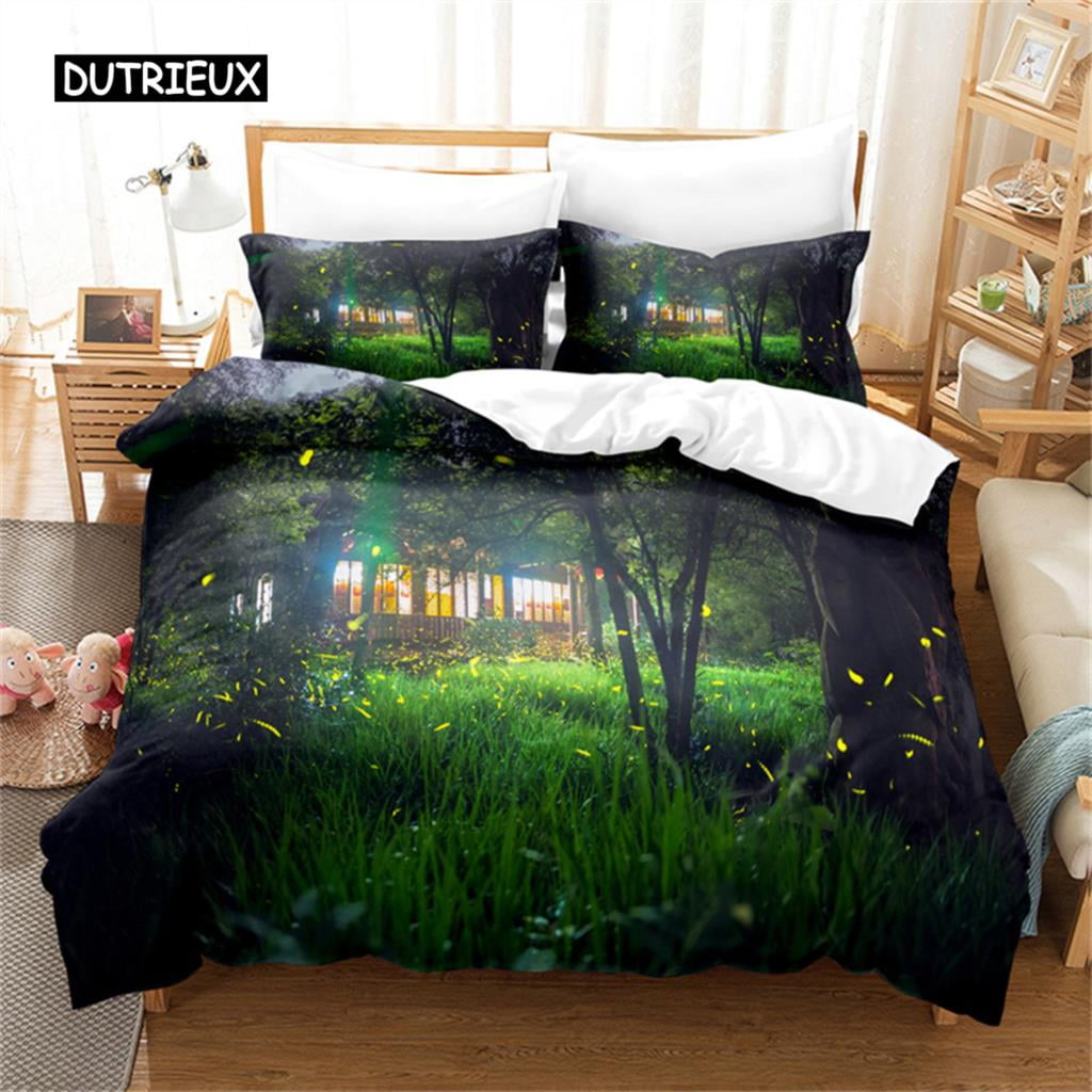 Natural Scenery Duvet Cover Forest Bedding Set Quilt Cover Set Beauty ...