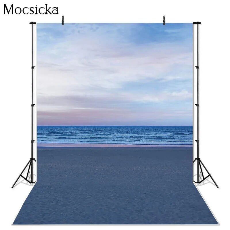 Natural Scenery Photography Background Blue Sky And White Clouds Beach Decoration Props Adult ...