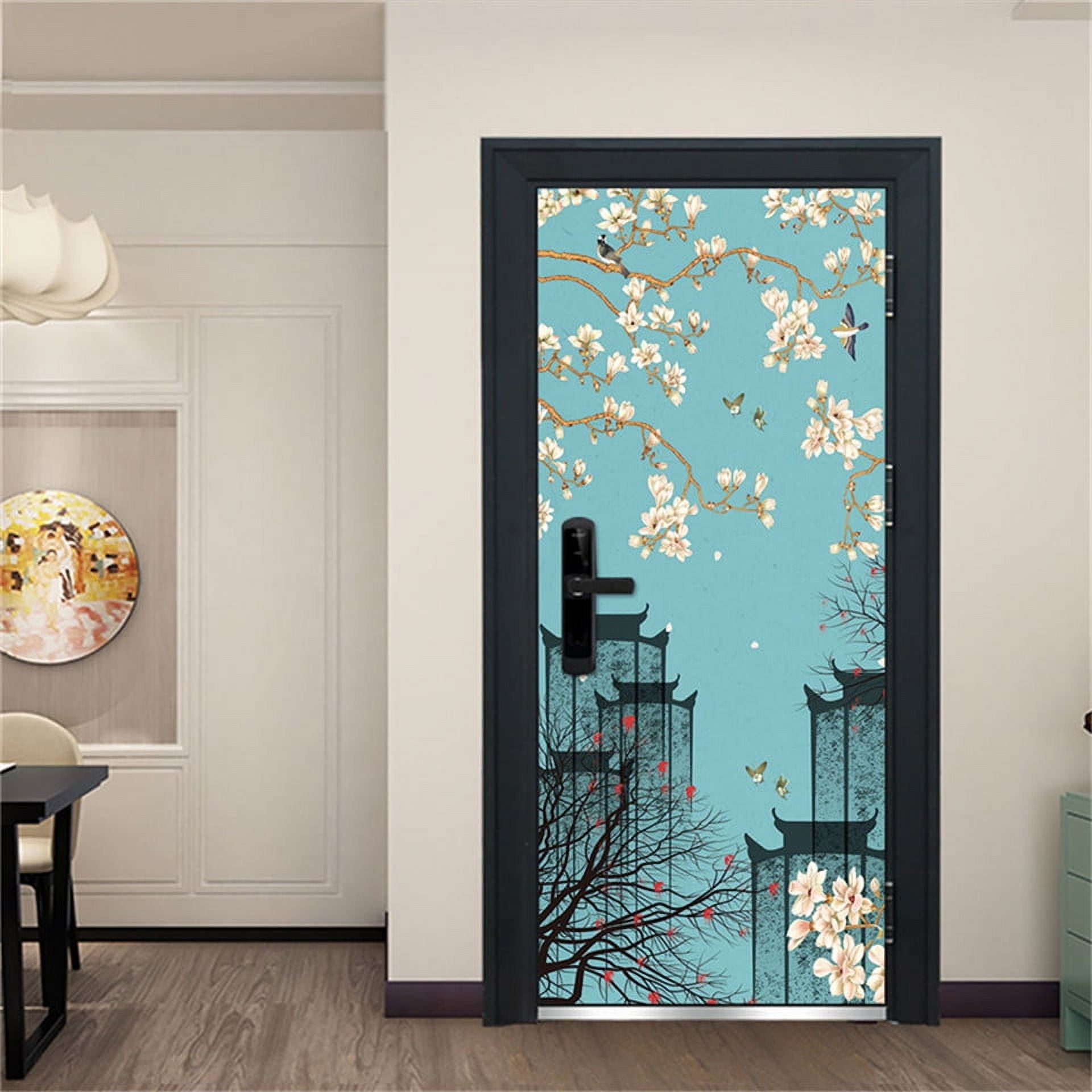 Natural Scenery Stickers on the Doors DIY Peel and Stick Wallpaper ...