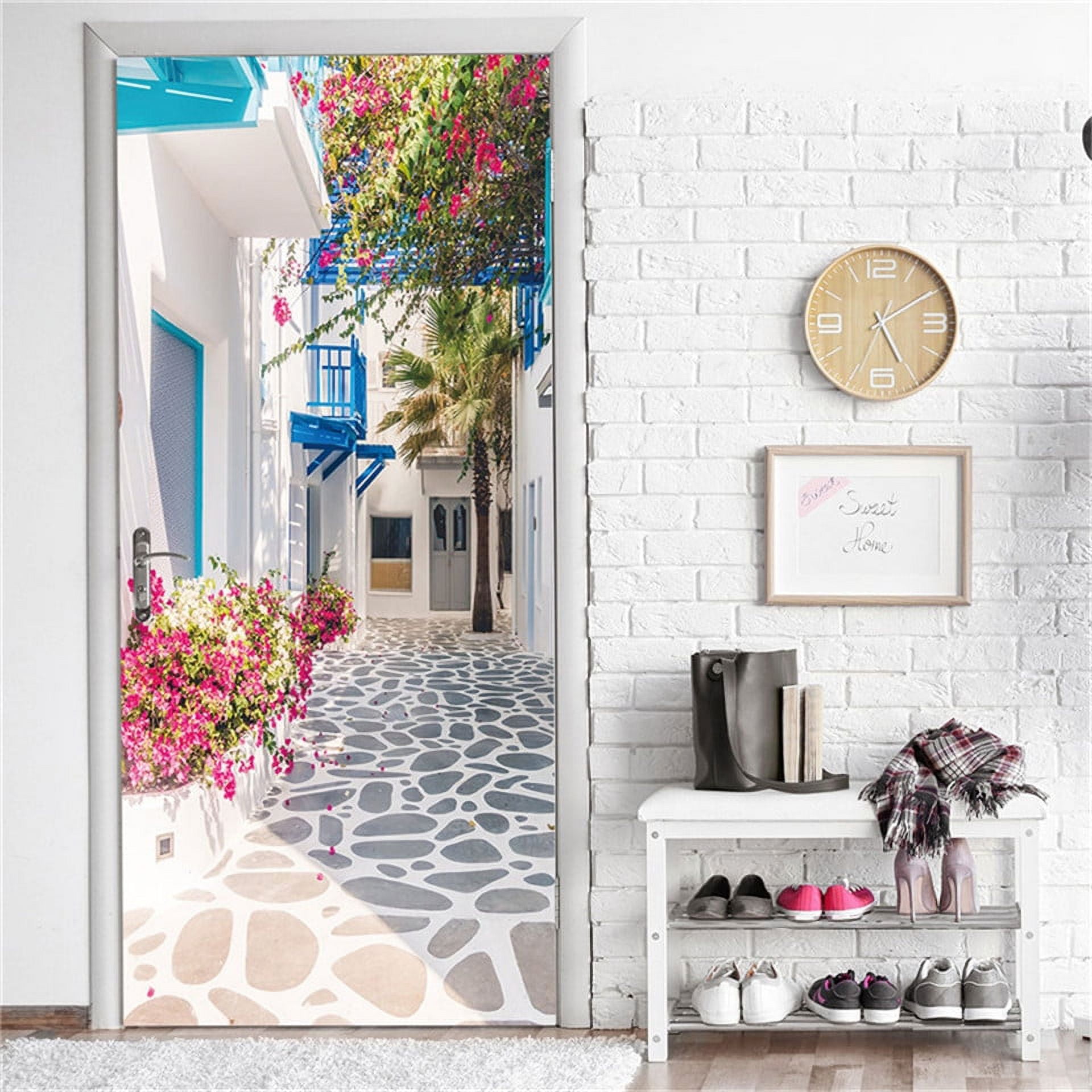 Natural Scenery Stickers on the Doors DIY Peel and Stick Wallpaper ...