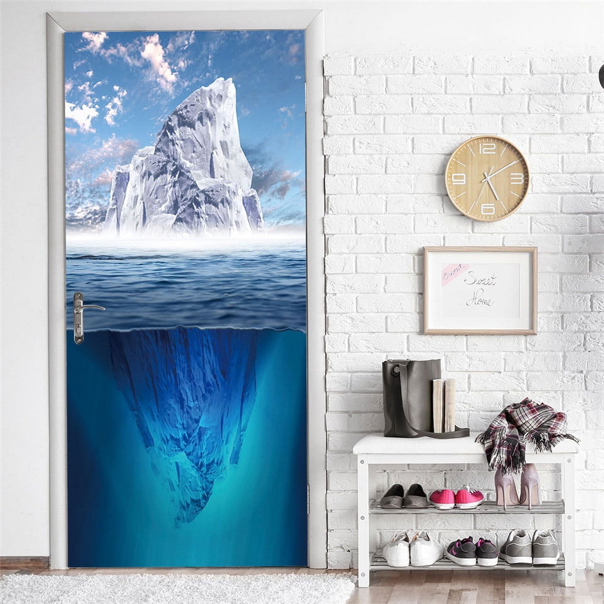 Natural Scenery Stickers on the Doors DIY Peel and Stick Wallpaper ...