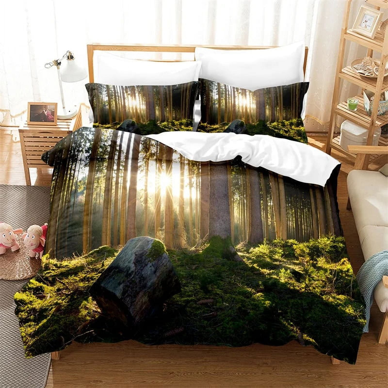 Natural Scery Duvet Cover Set Forest Bedding Set Quilt Cover Bed Set ...