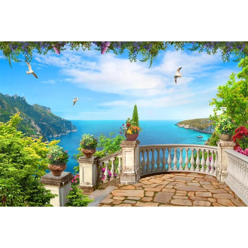 Natural Scery Landscape Photography Backdrop Gard Park Resort City ...