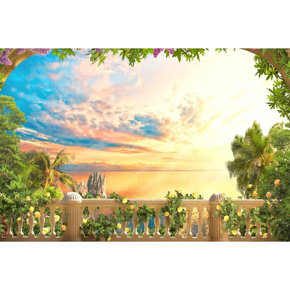 Natural Scery Landscape Photography Backdrop Gard Park Resort City ...